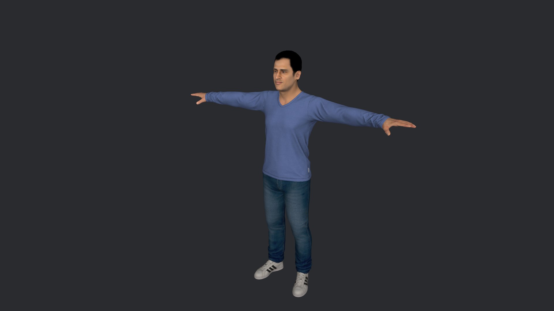 Mahendra Singh Dhoni Hyper Realistic Full Body Fully Rigged 3D ...