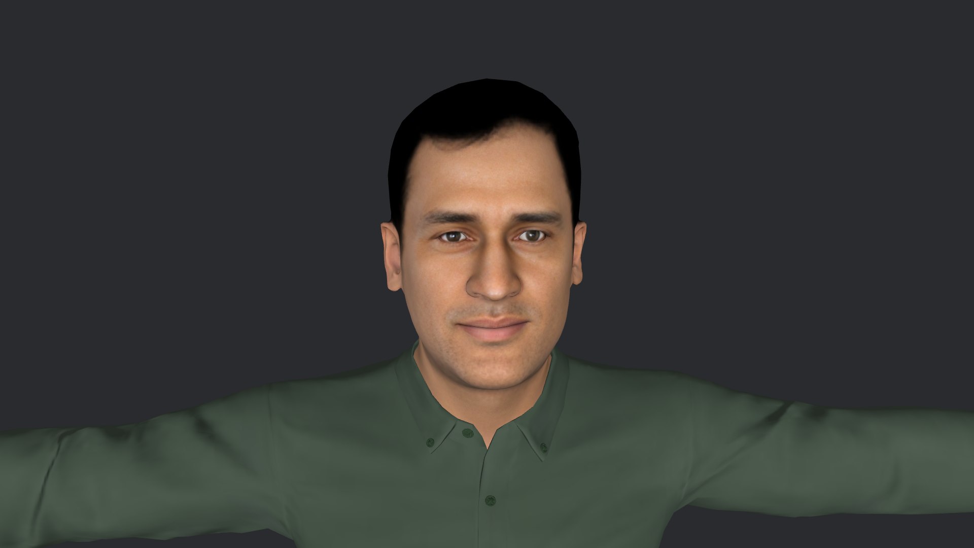 Mahendra Singh Dhoni Hyper Realistic Full Body Fully Rigged 3D ...