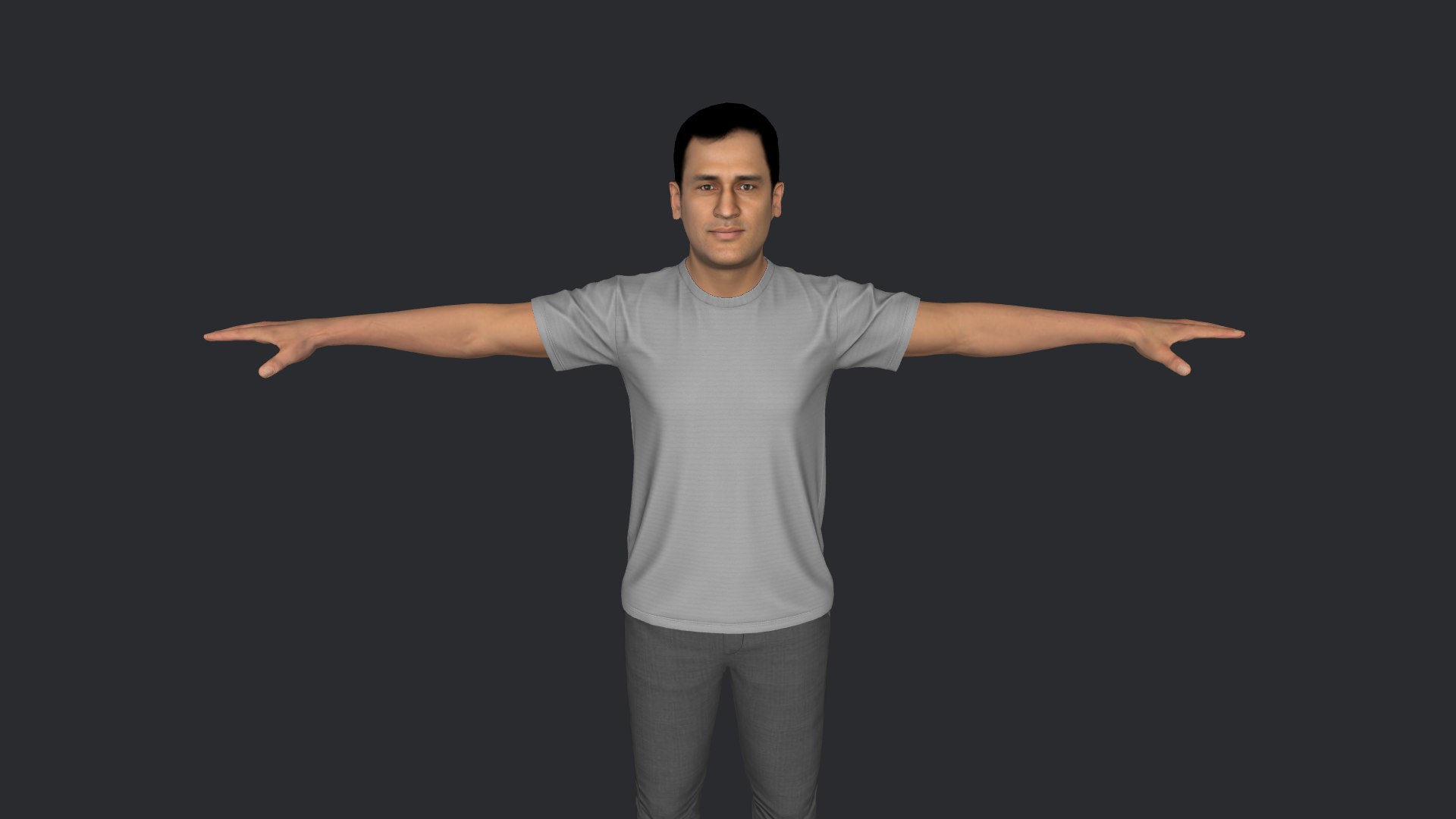 Mahendra Singh Dhoni Hyper Realistic Full Body Fully Rigged 3D ...