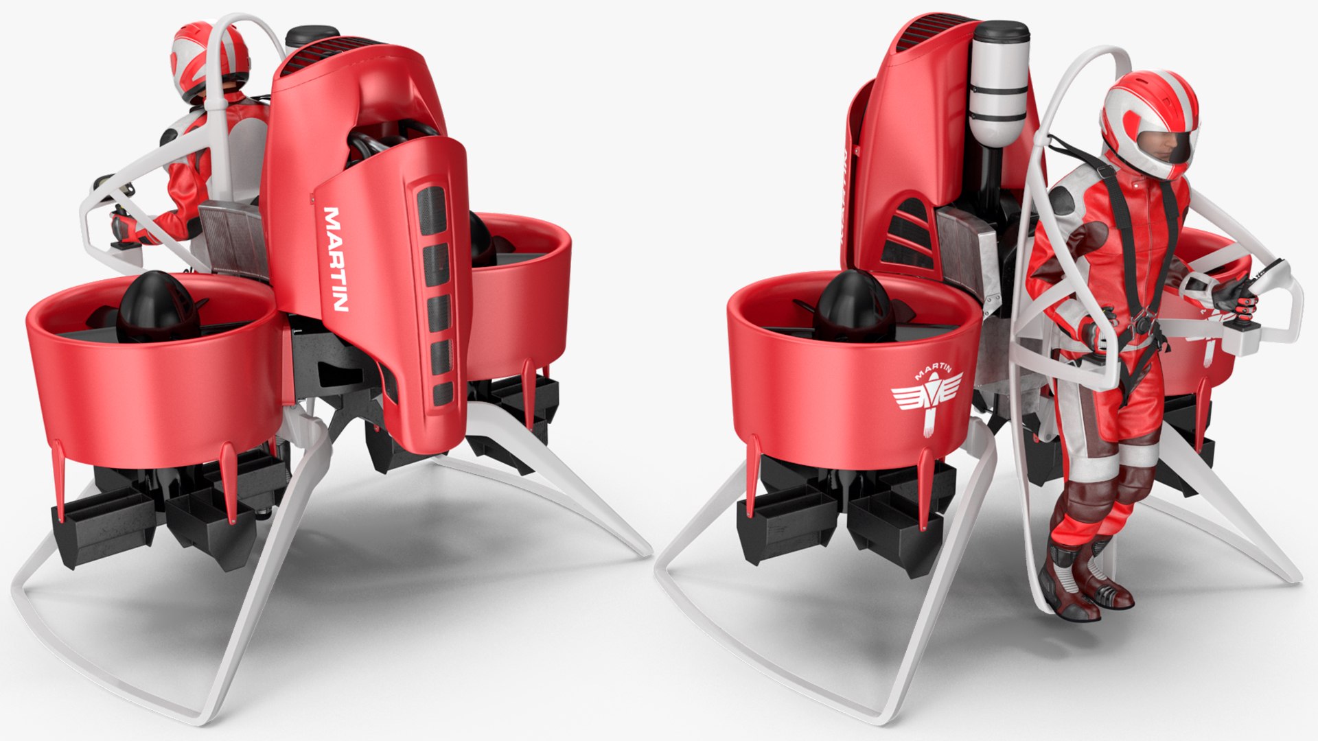 Martin JetPack With Pilot 3D - TurboSquid 1856075