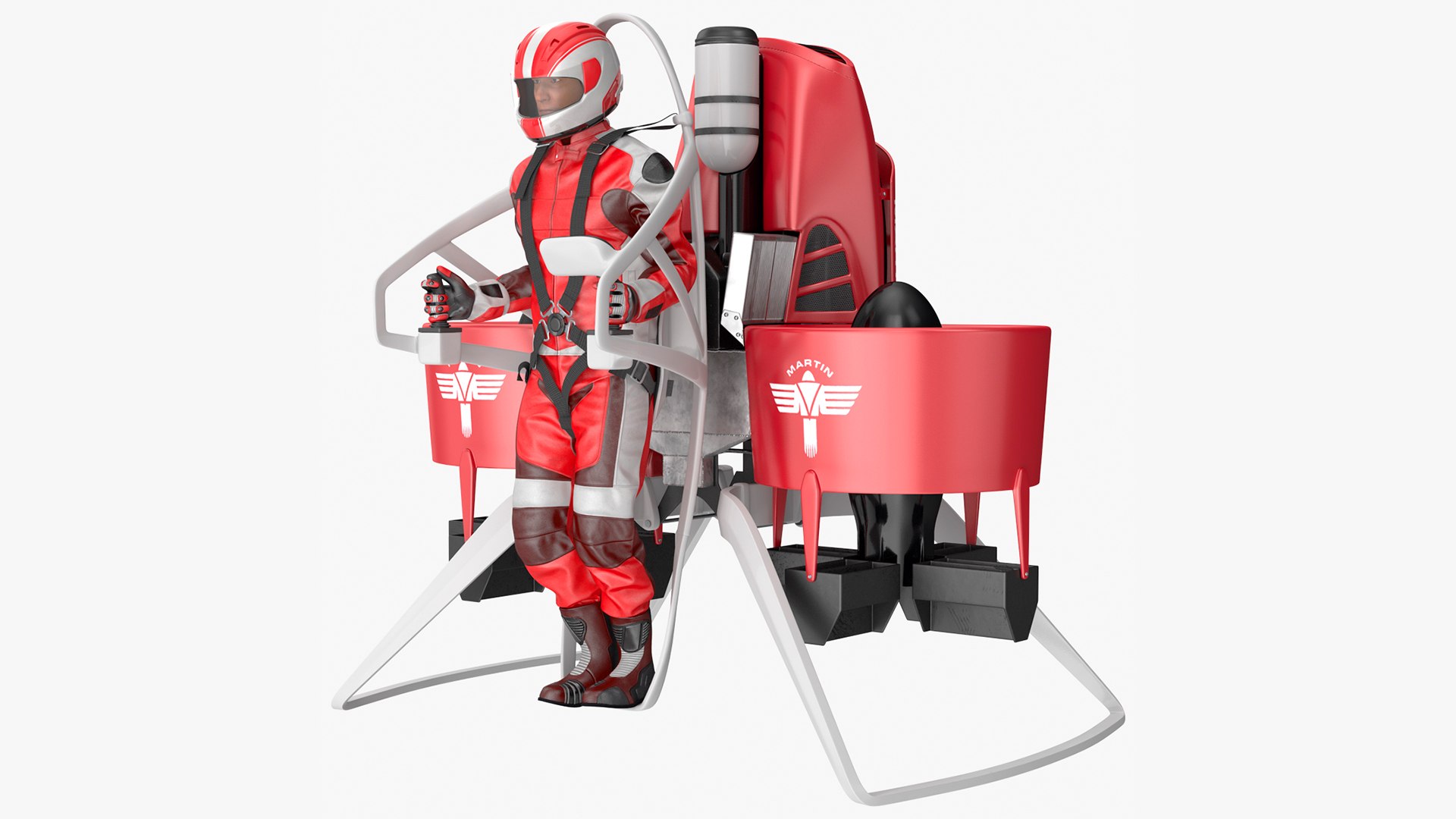 Martin JetPack With Pilot 3D - TurboSquid 1856075