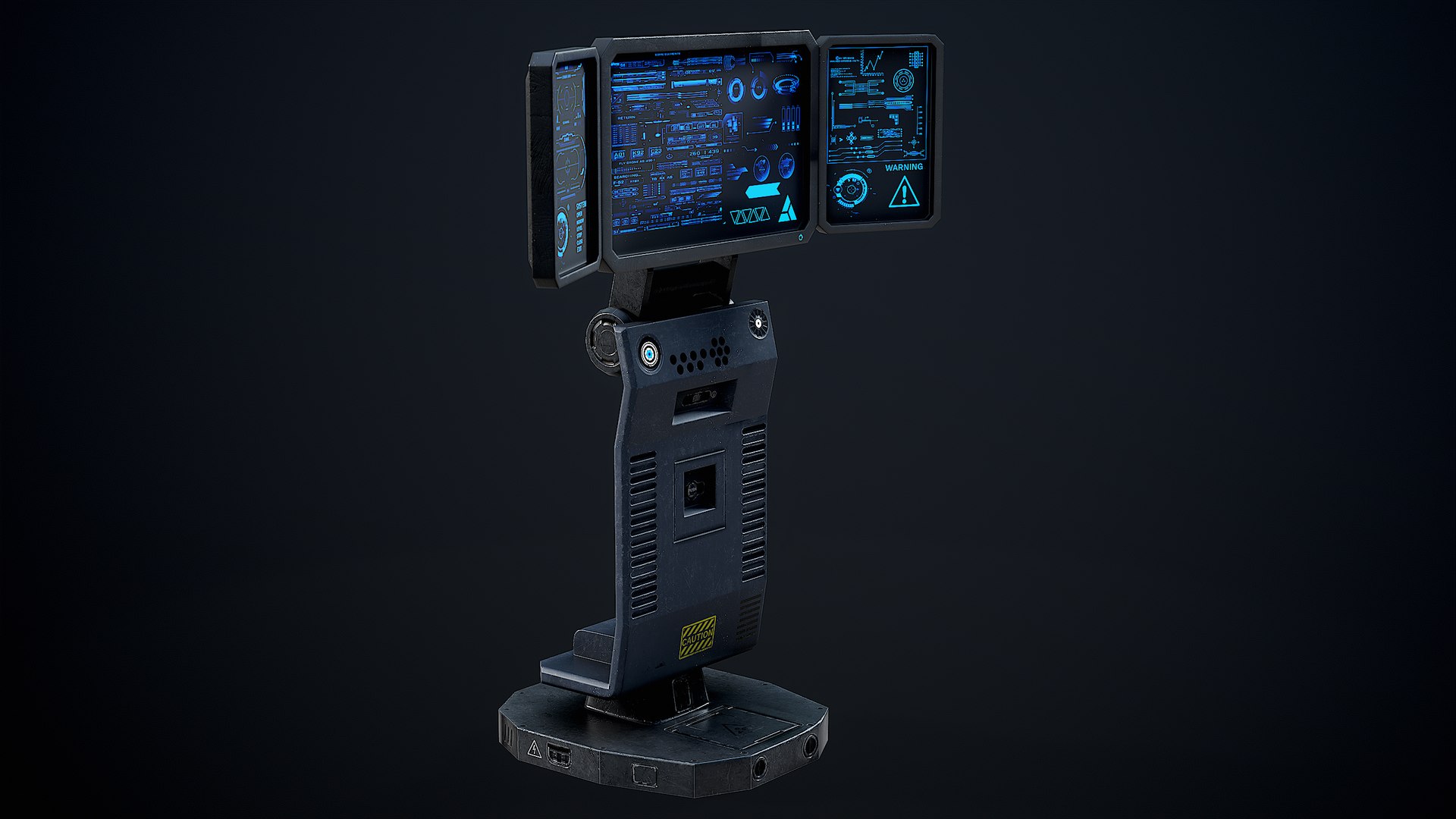 Sci-Fi Control Panel PBR 3D Model - TurboSquid 2031816