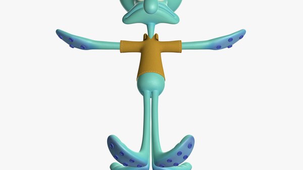 modelo 3d Personaje de tentáculos de Calamardo - TurboSquid 2162524