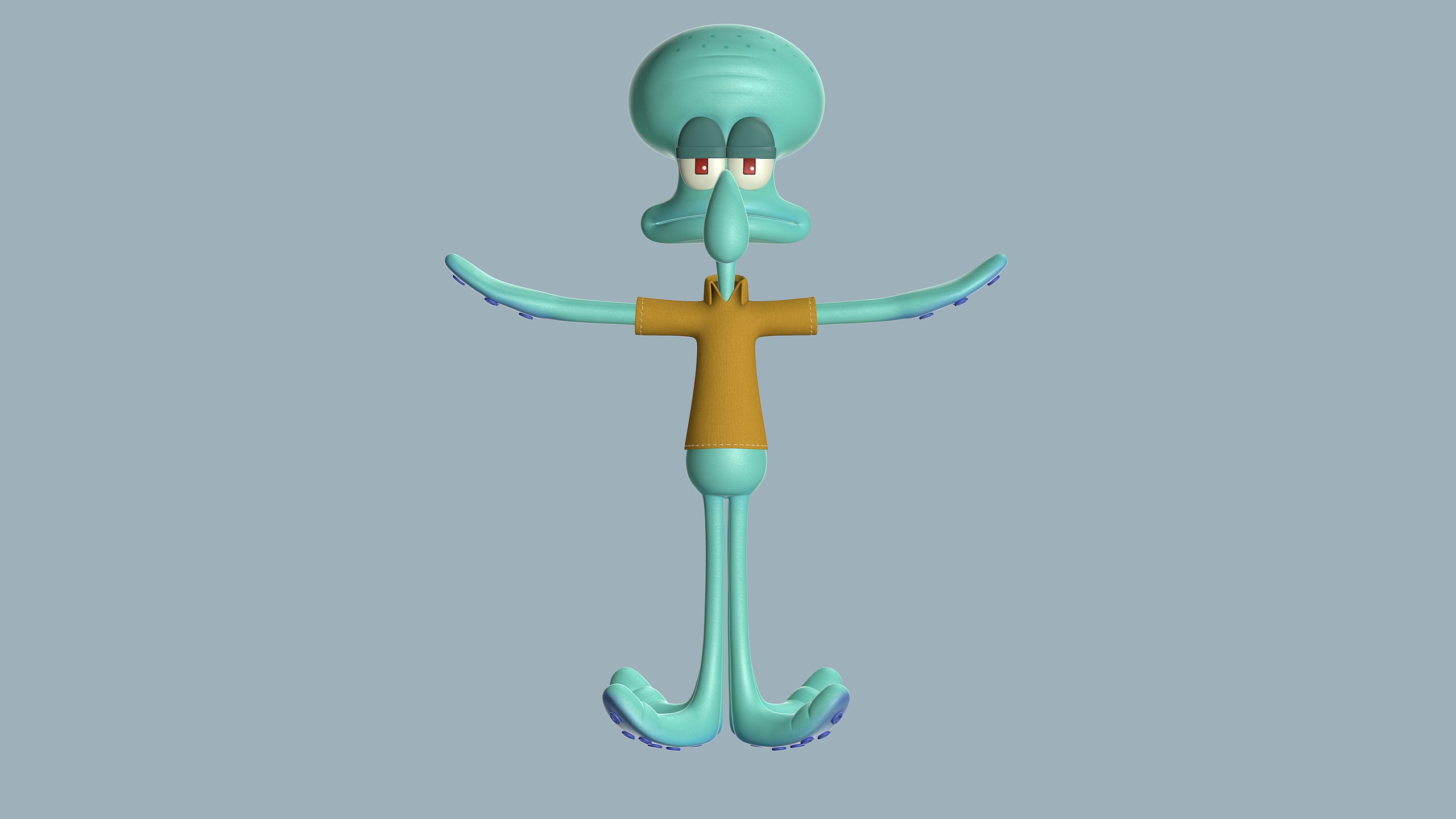 modelo 3d Personaje de tentáculos de Calamardo - TurboSquid 2162524