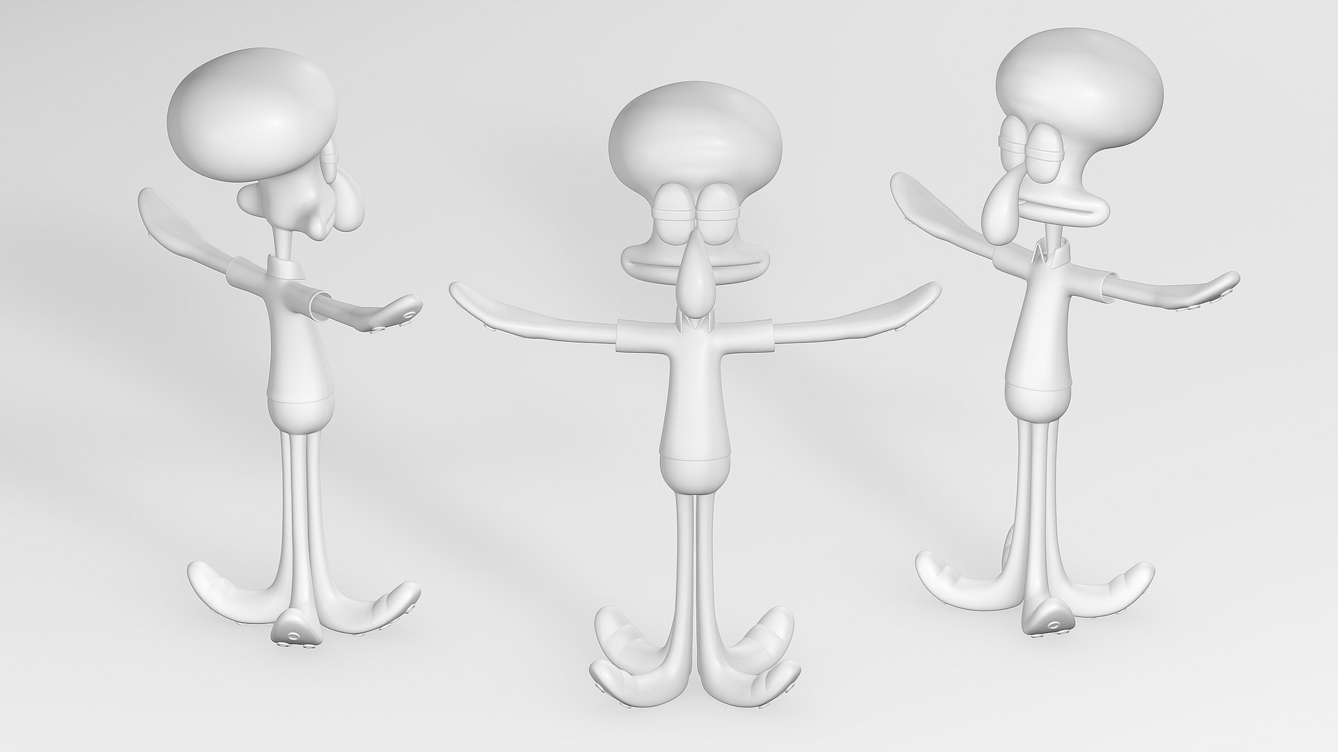 Squidward Tentacles Character 3D Model - TurboSquid 2162524