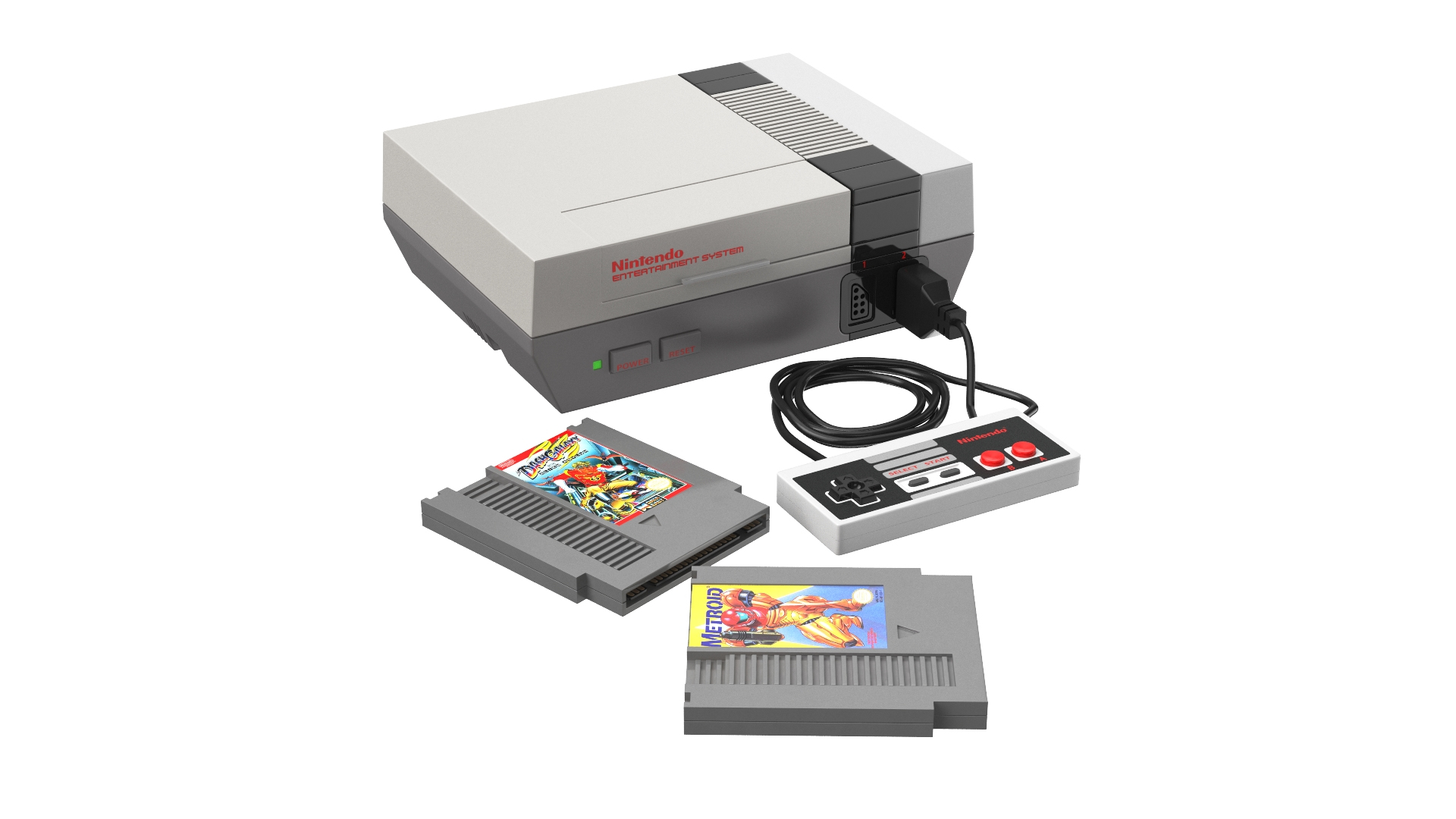 3D Full Nintendo Entertainment System Console - TurboSquid 1957535