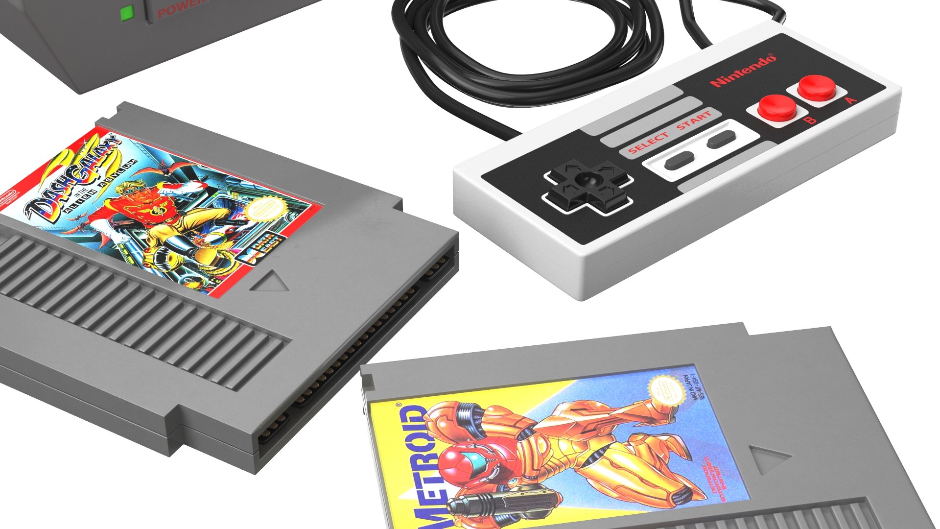 3D Full Nintendo Entertainment System Console - TurboSquid 1957535