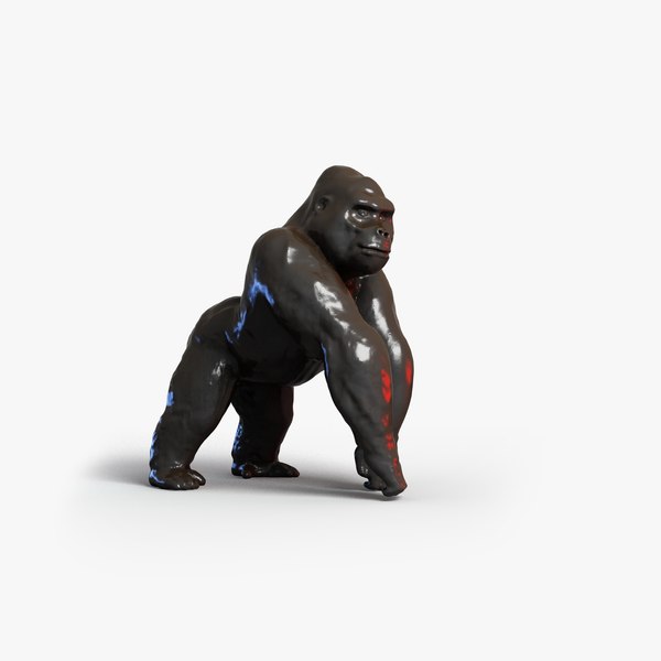 3d model gorilla primate