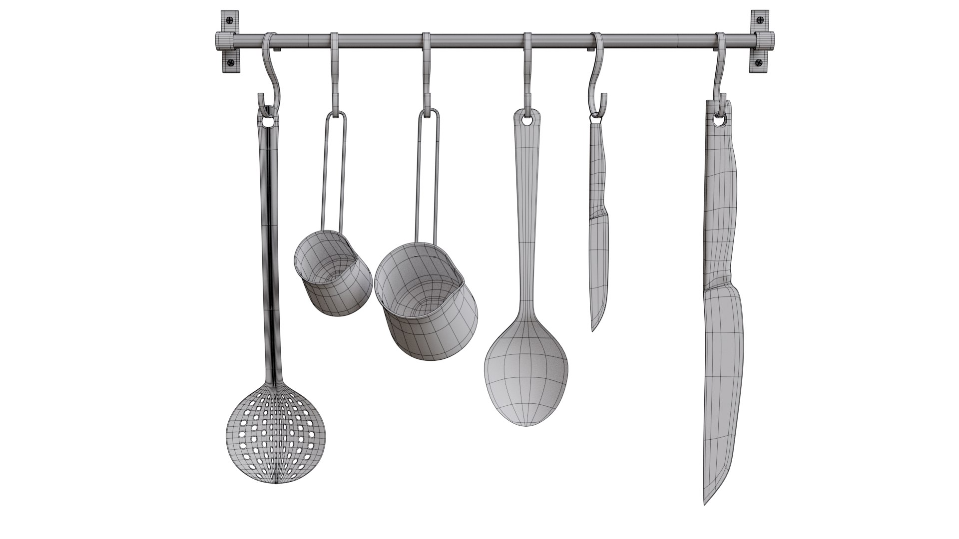 3D Kitchen Utensil Hanger Model - TurboSquid 1732473