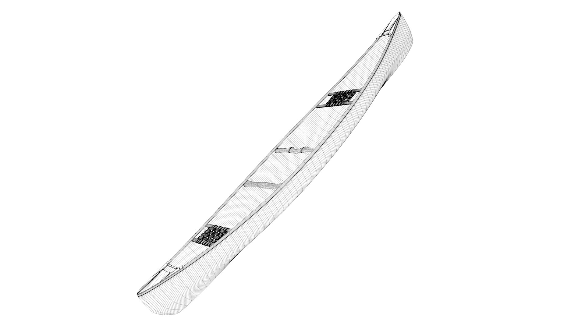 Canoe 3D Model - TurboSquid 1955818