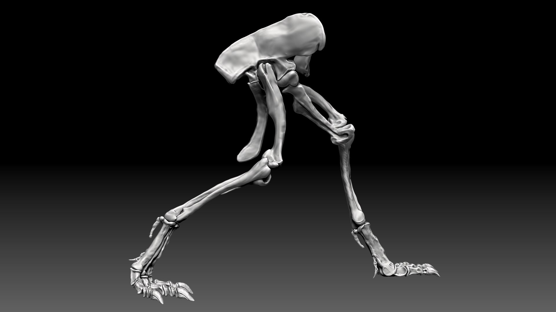 Spinosaurus 2020 version Hip Leg Set Skeletons Sculpt Project model ...
