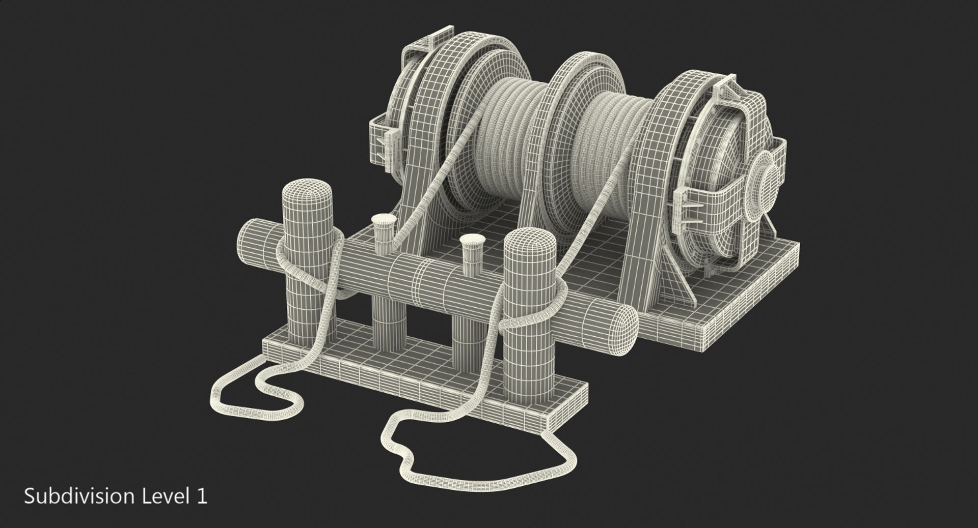 Mooring Bollard Ship Ropes 3D - TurboSquid 1298712