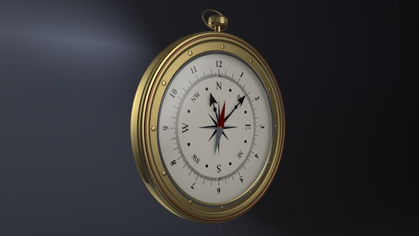 modelo 3d brújula de reloj - TurboSquid 1947716