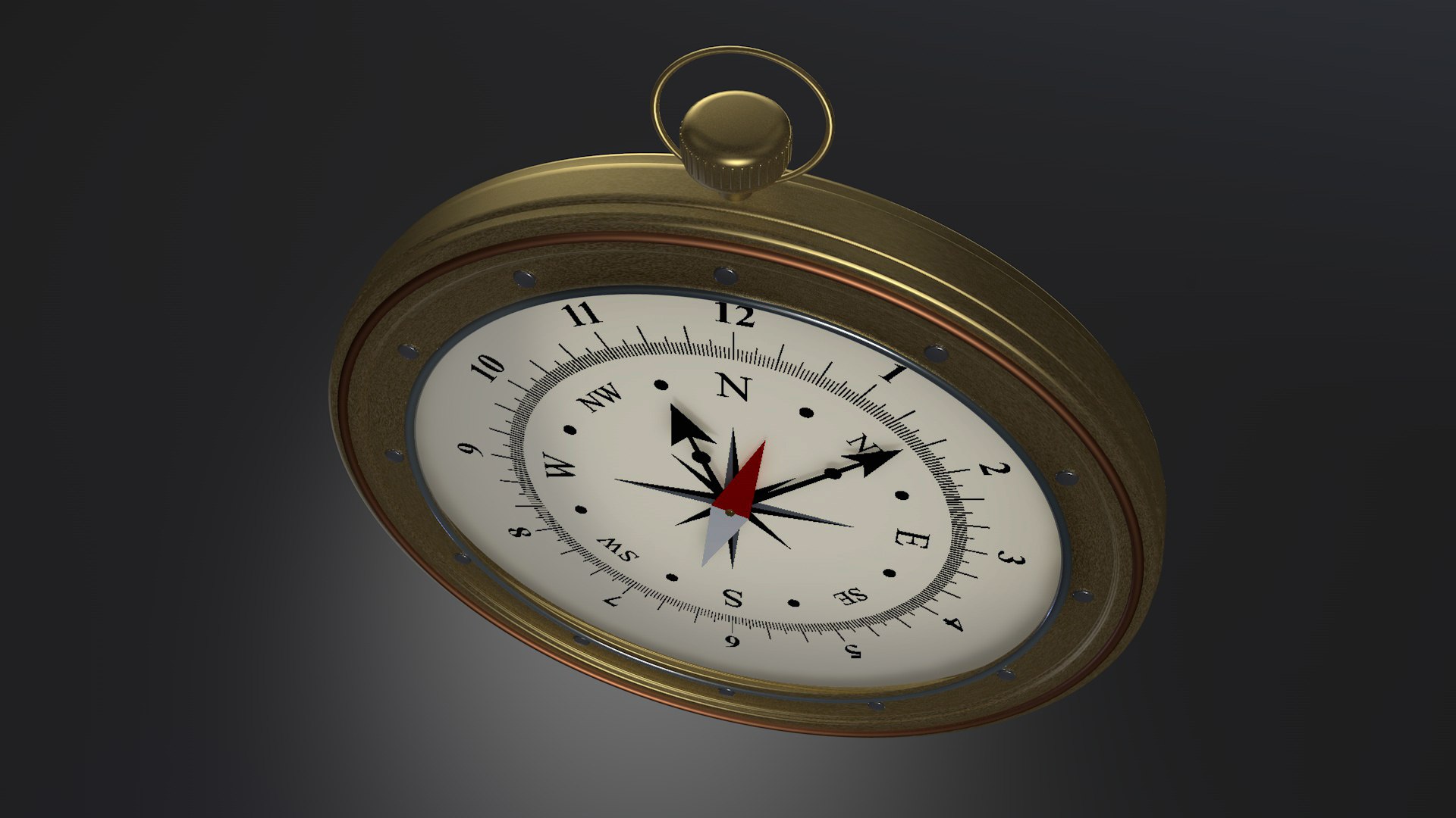 3D Watchcompass - TurboSquid 1947716