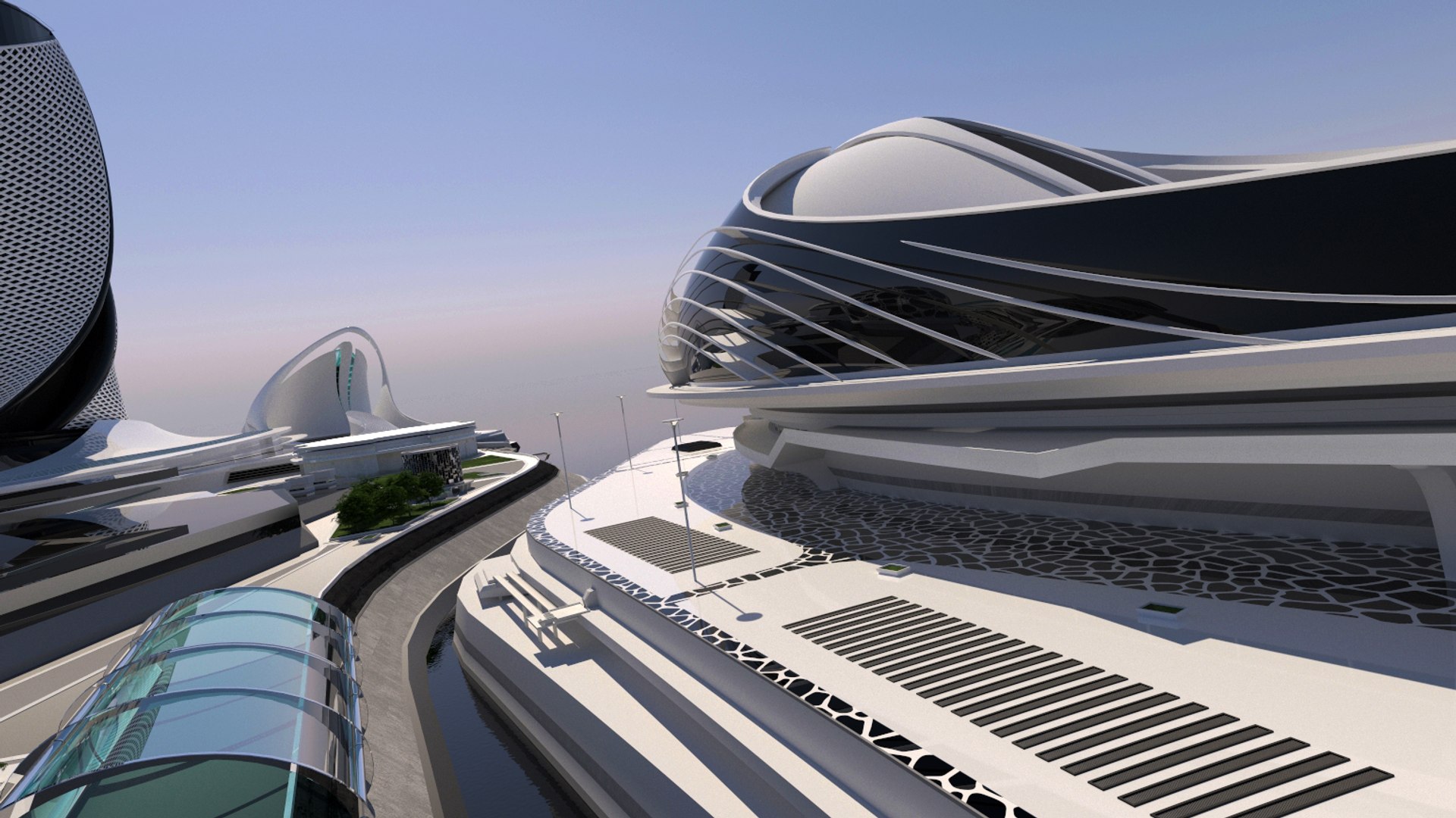 Cities Future Buildings Architectural 3d Model