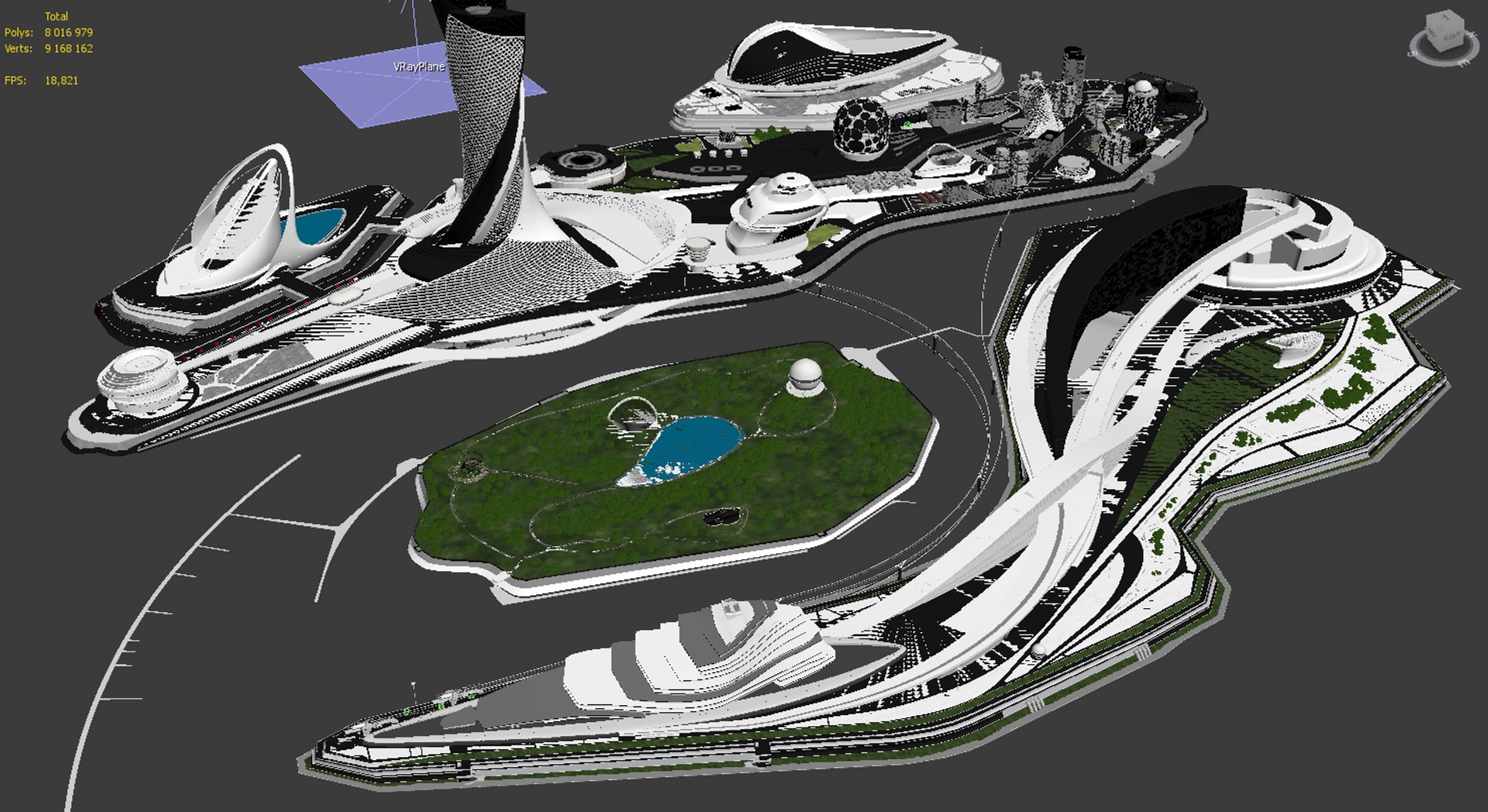 Cities Future Buildings Architectural 3d Model