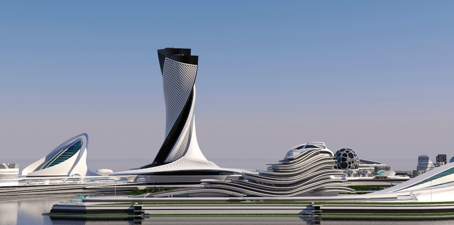 Cities Future Buildings Architectural 3d Model