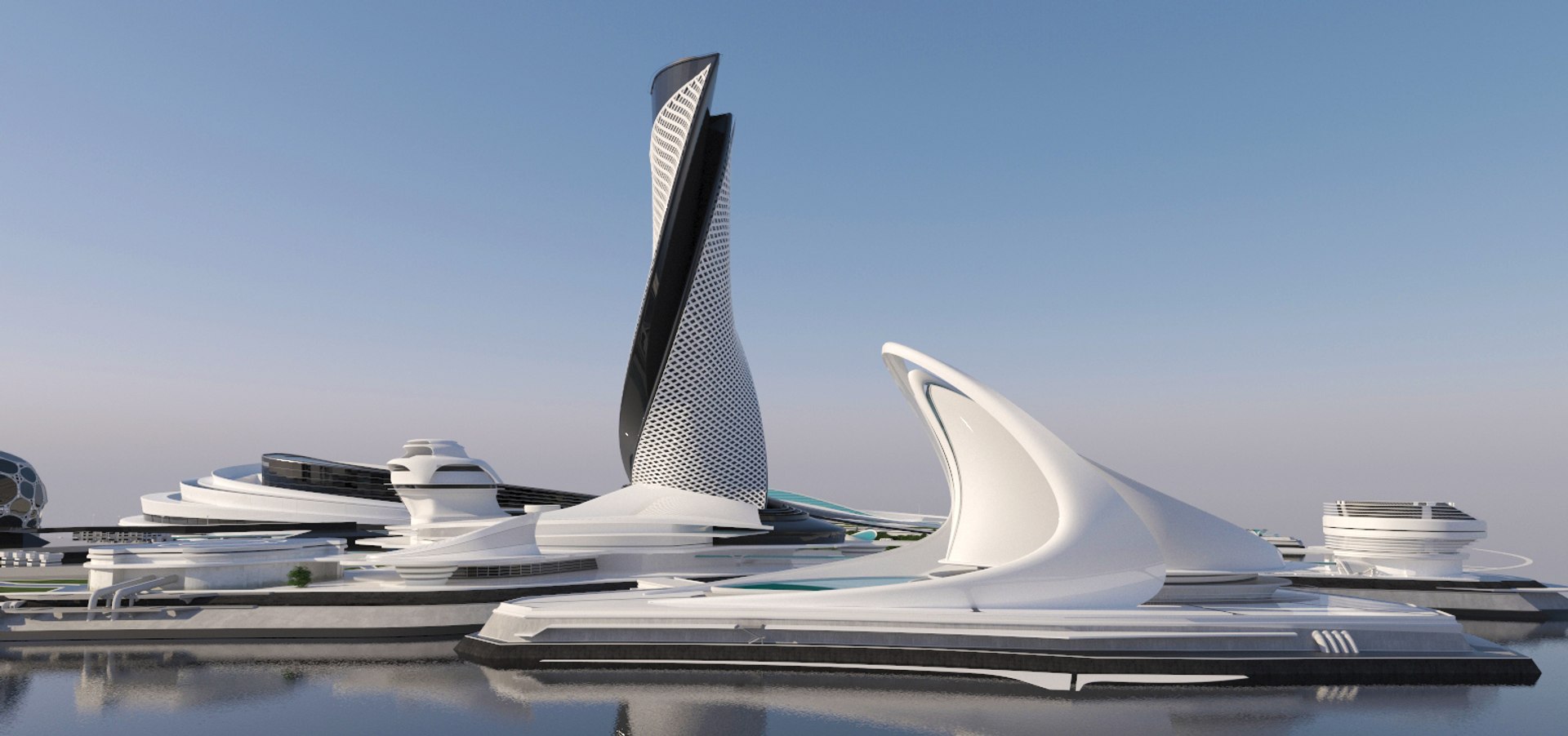 Cities Future Buildings Architectural 3d Model