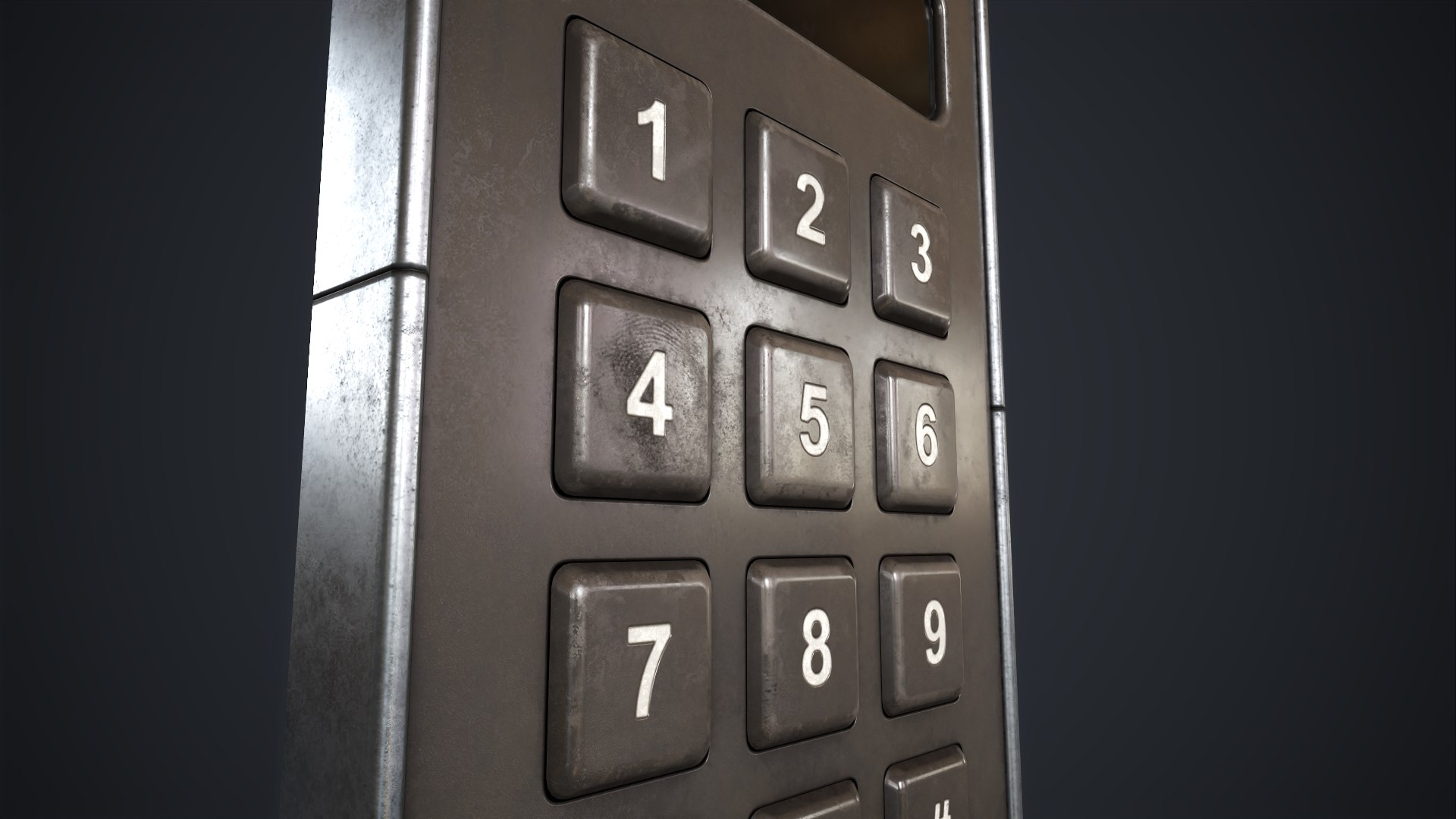 3D Keypad Lock - TurboSquid 2039270