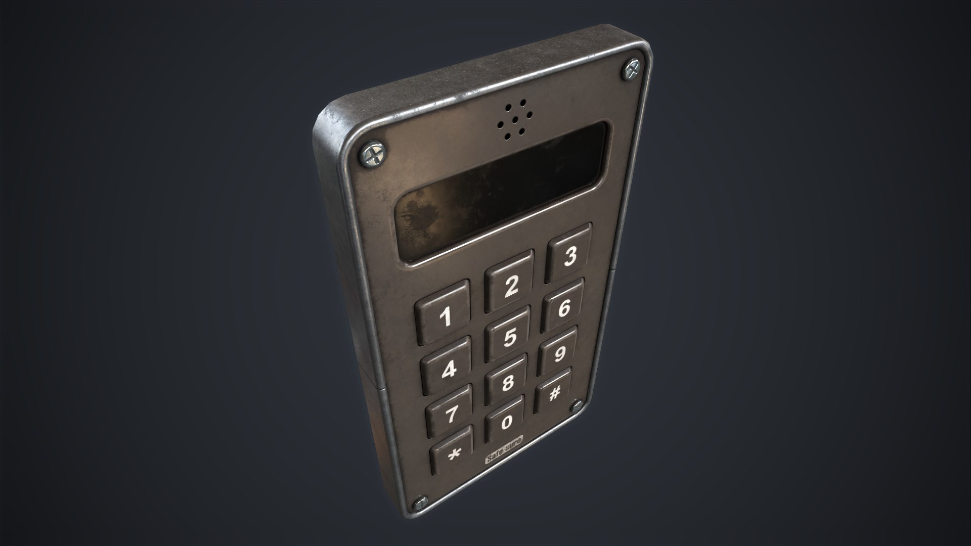 3D Keypad Lock - TurboSquid 2039270