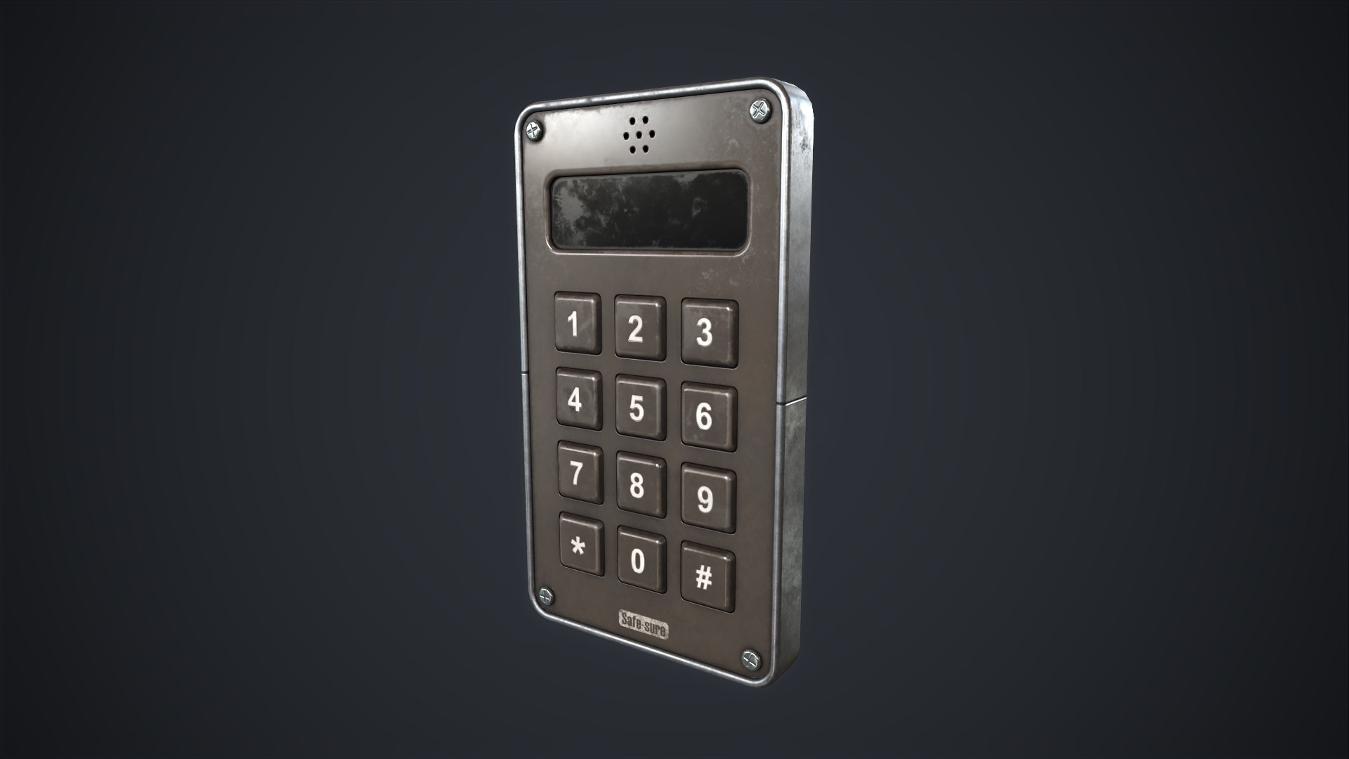 3D Keypad Lock - TurboSquid 2039270