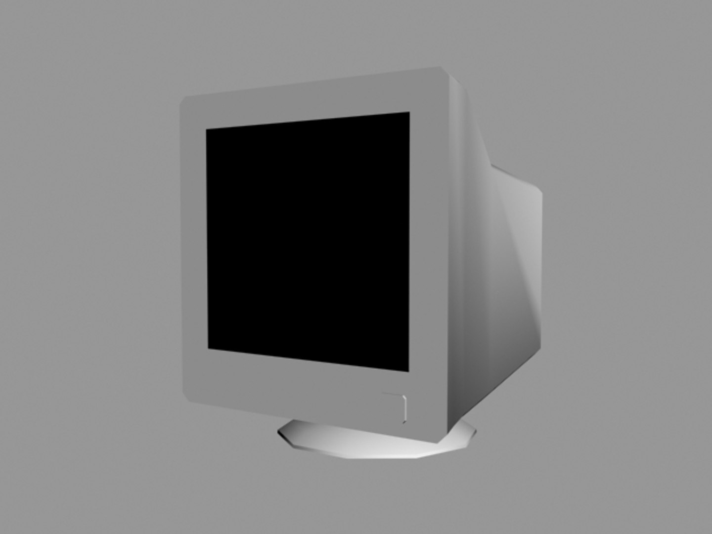 free crt screen 3d model