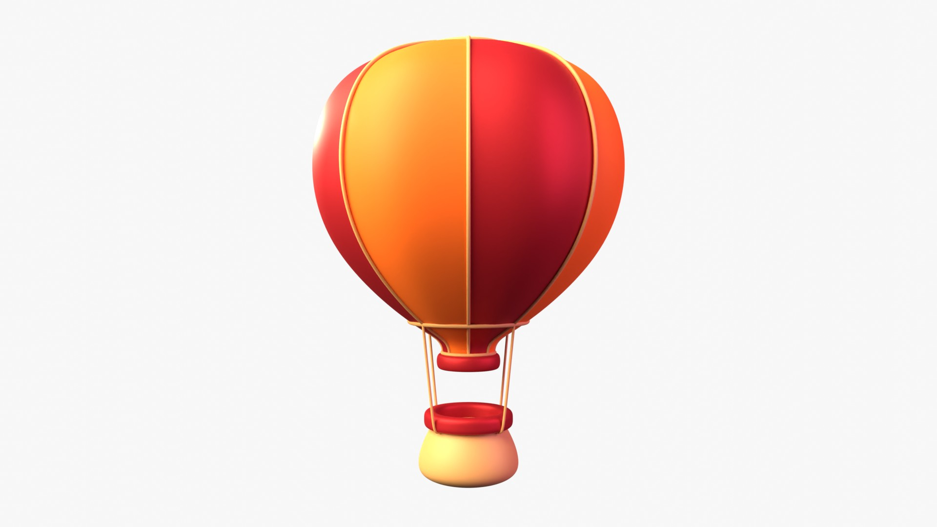 3D Model Hot Air Balloon 3D Illustration - TurboSquid 2143015