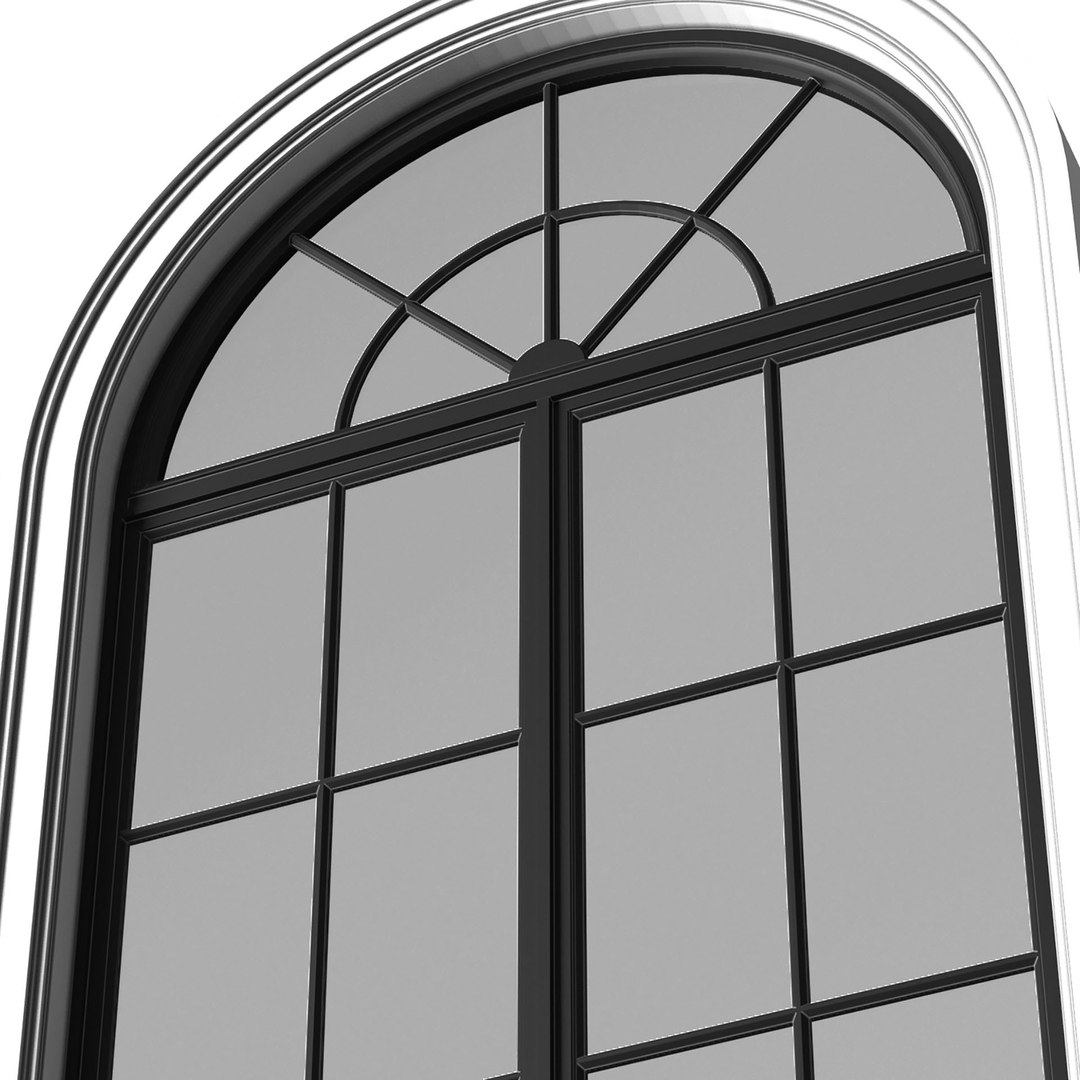 3D Arched Exterior Window - TurboSquid 2070510