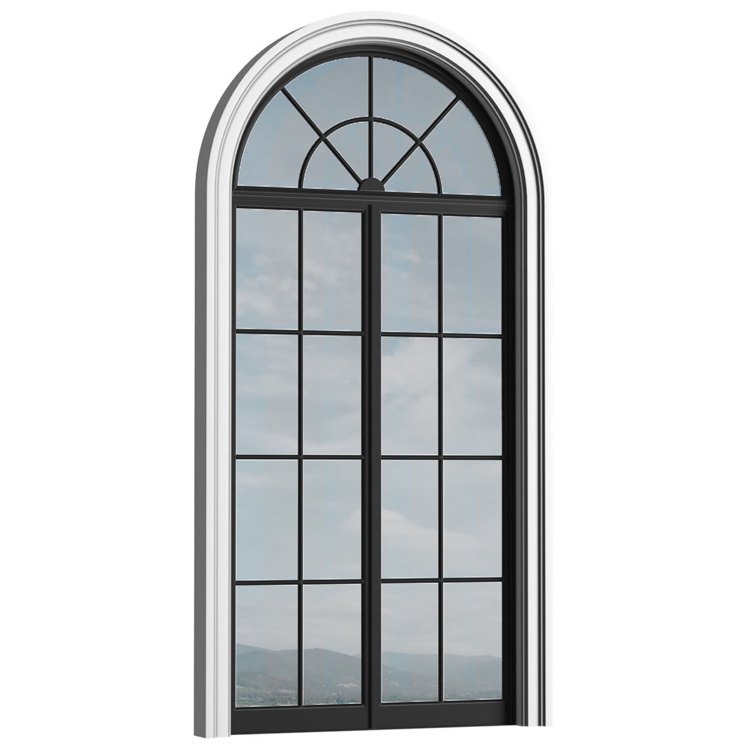 3D Arched Exterior Window - TurboSquid 2070510