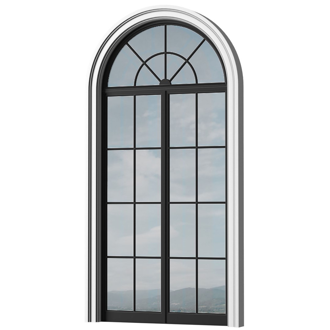 3D Arched Exterior Window - TurboSquid 2070510