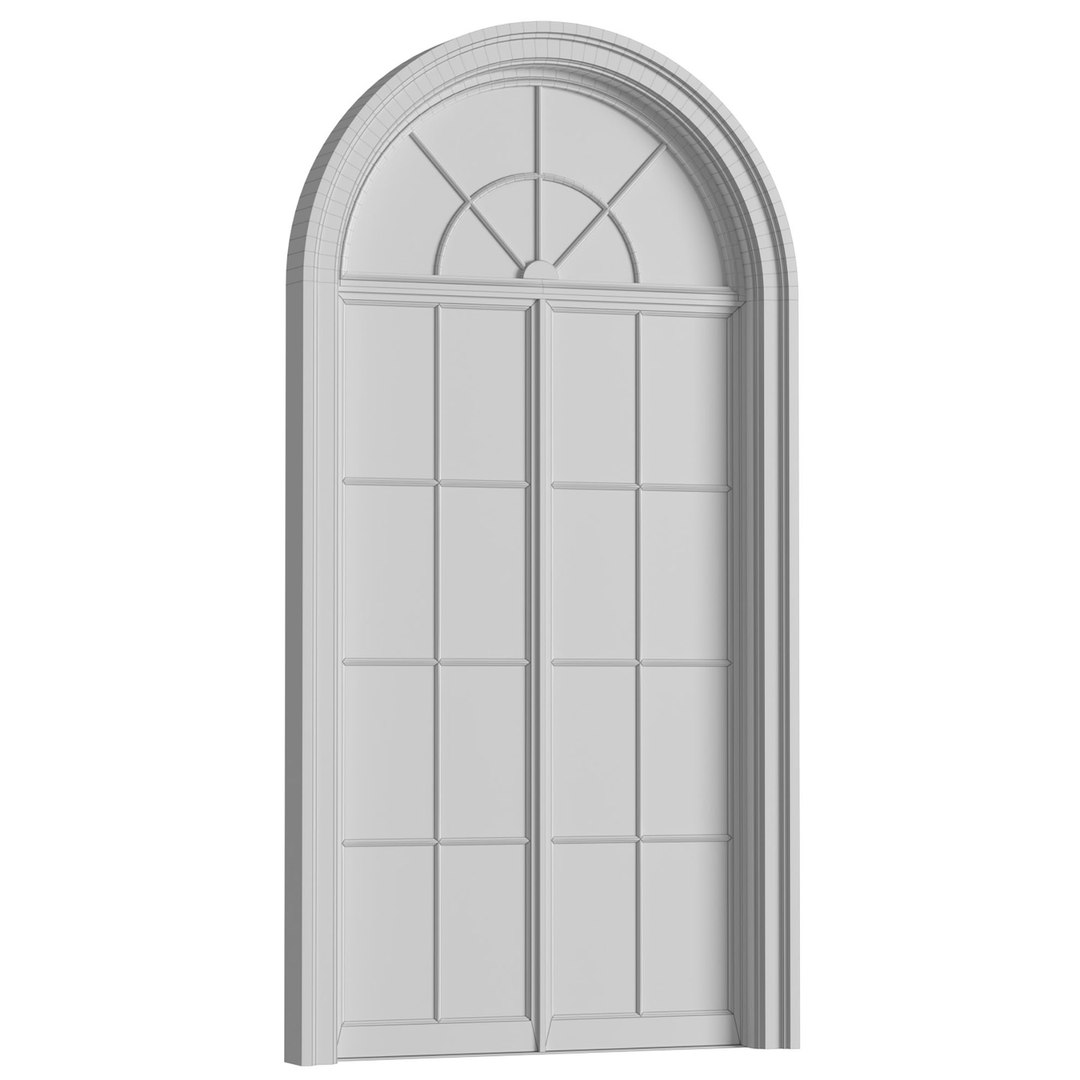 3D Arched Exterior Window - TurboSquid 2070510