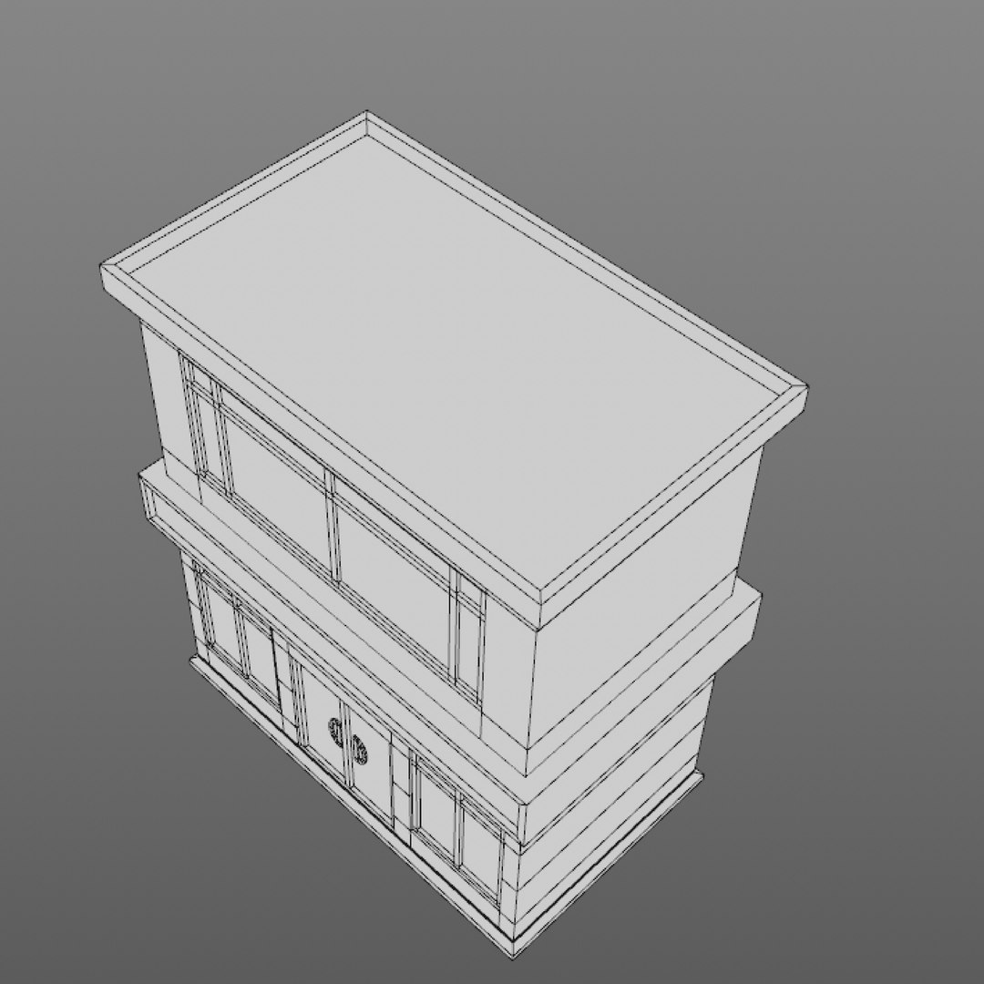 Cartoon Building Store 3D Model - TurboSquid 1405108