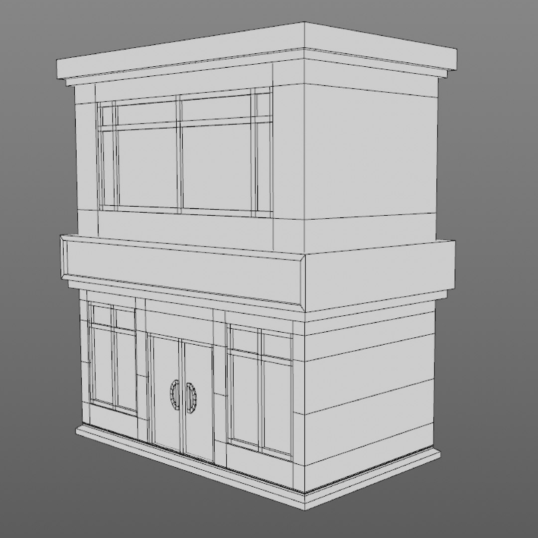 Cartoon Building Store 3D Model - TurboSquid 1405108