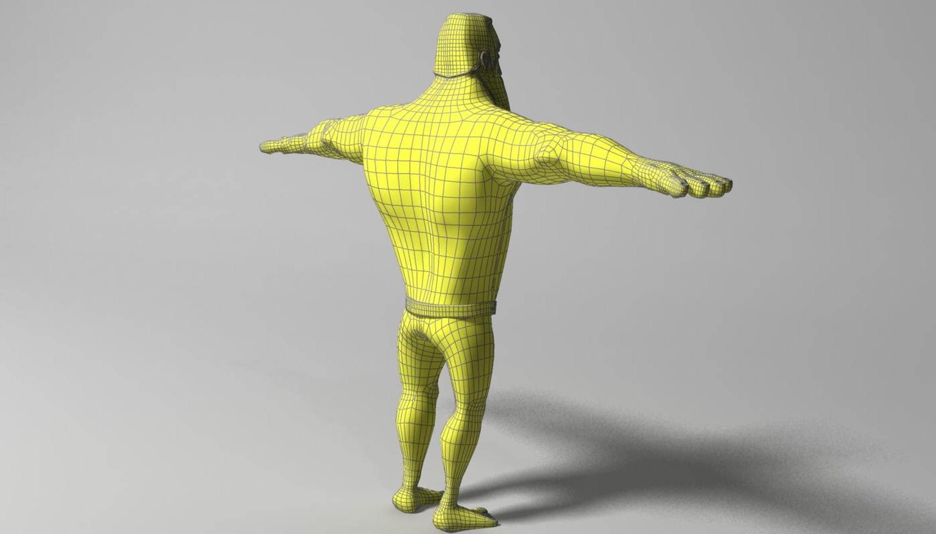 3D Model Cartoon Muscle Man Rigged - TurboSquid 1430626