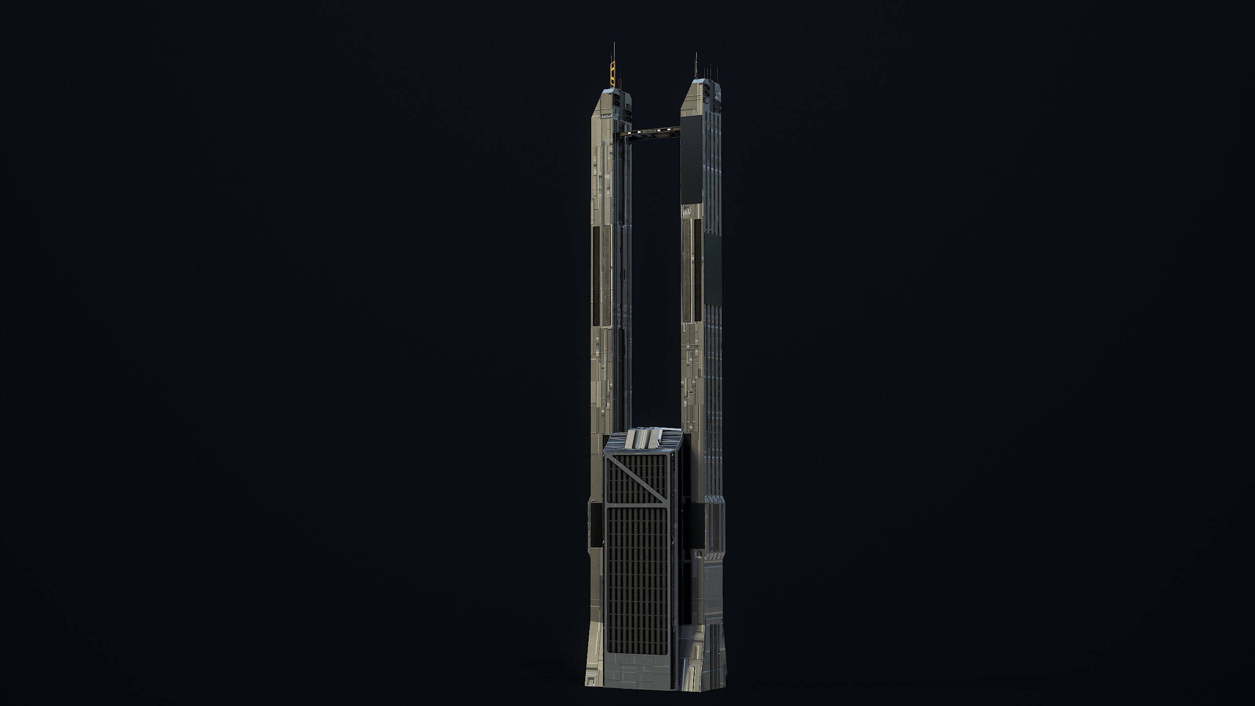 Sci-Fi Futuristic Skyscraper PBR 09 3D - TurboSquid 1791984