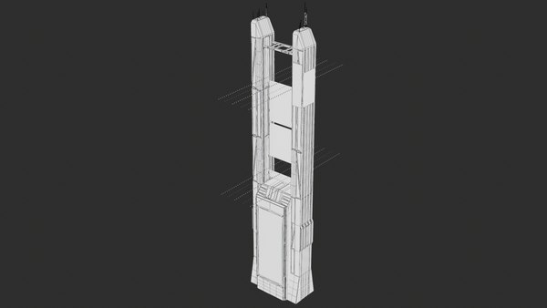modelo 3d Rascacielos futurista de ciencia ficción PBR 09 - TurboSquid ...