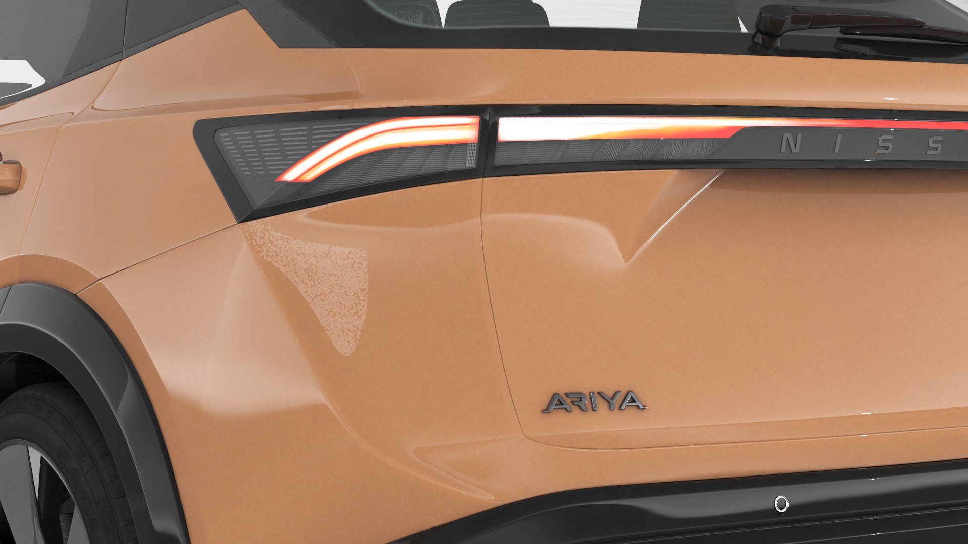 3D Nissan Ariya Lights On Rigged For Cinema 4D - TurboSquid 2300687