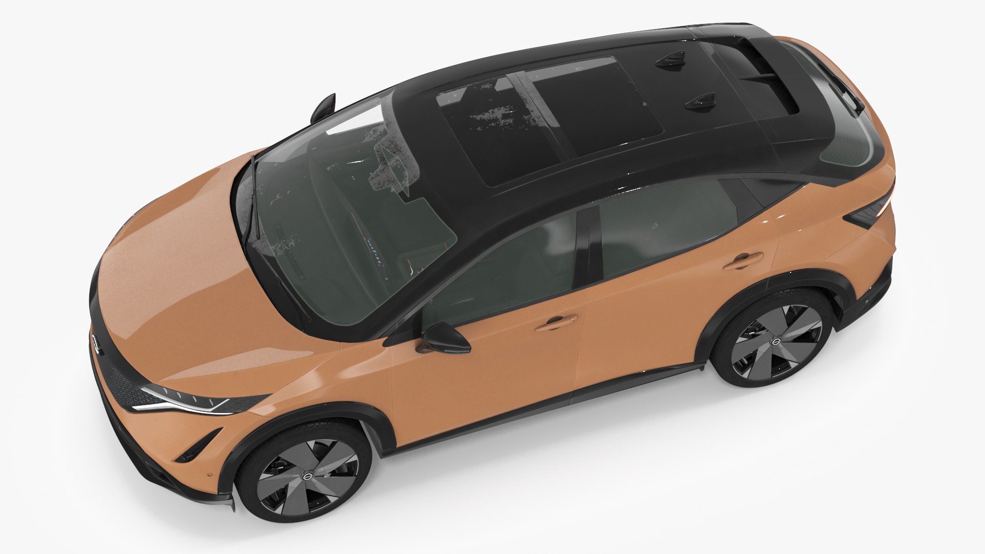 3D Nissan Ariya Lights On Rigged For Cinema 4D - TurboSquid 2300687