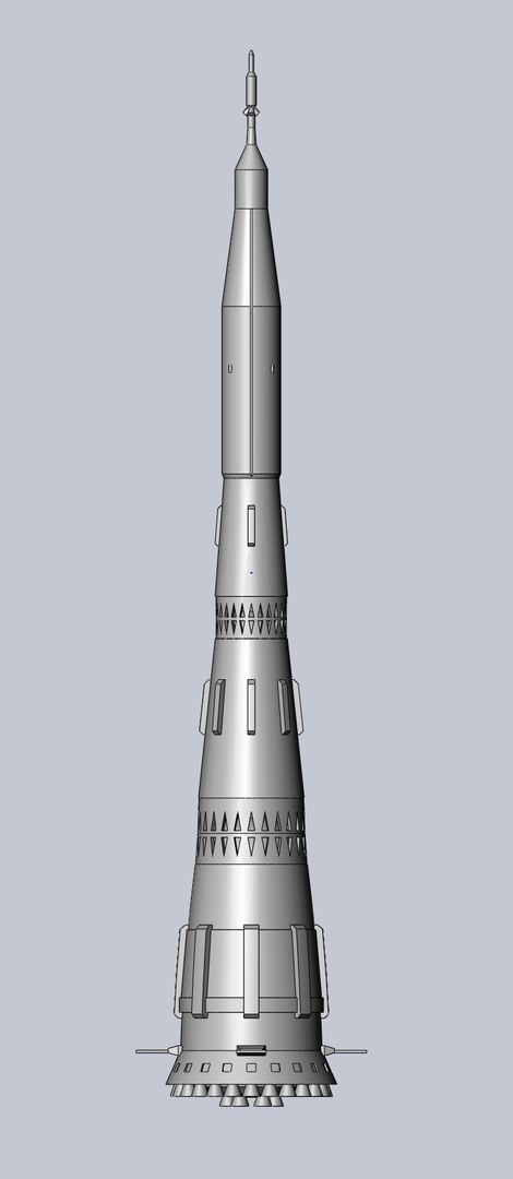 3D N1-l3 Soviet Rocket Moon - TurboSquid 1325370