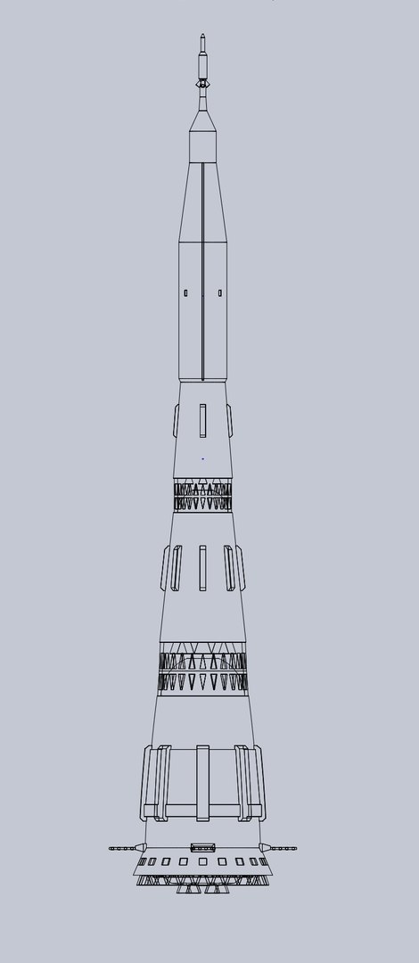 3D N1-l3 Soviet Rocket Moon - TurboSquid 1325370