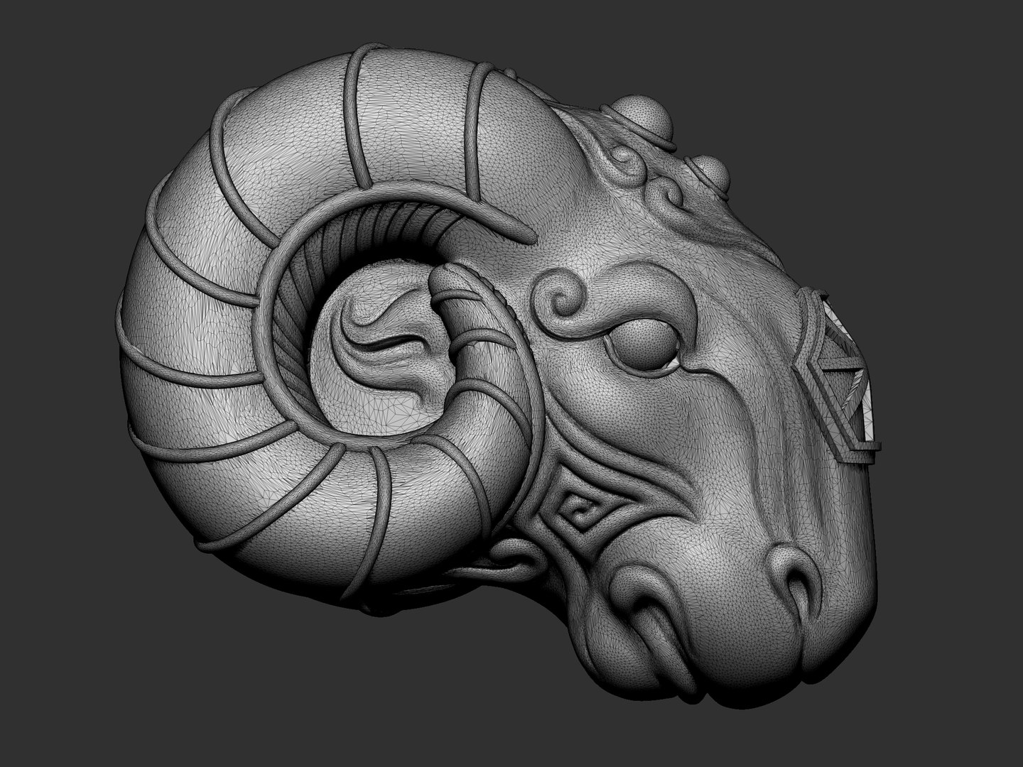 Goat Head 3D Model - TurboSquid 2042158