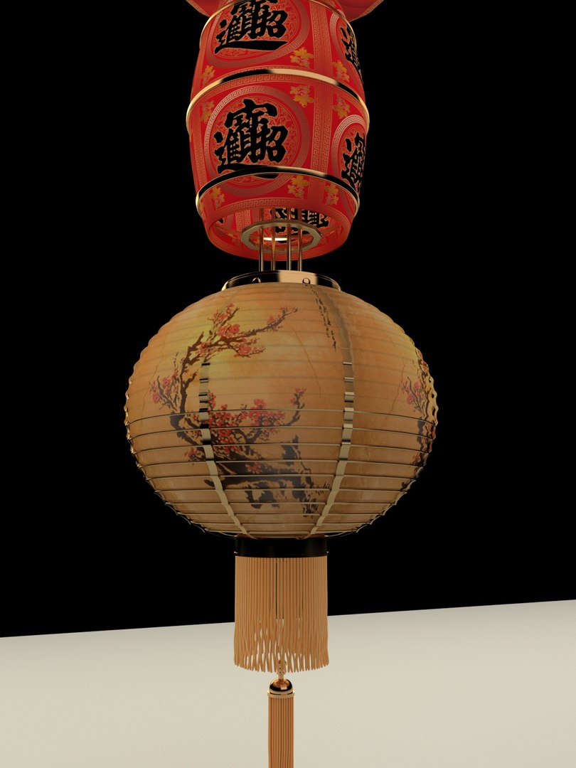 Chinese Red Lantern 3D Model - TurboSquid 1590832