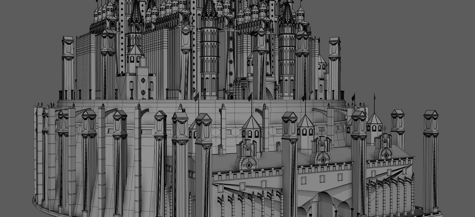 3D Big Castle V8 Model - TurboSquid 2222270