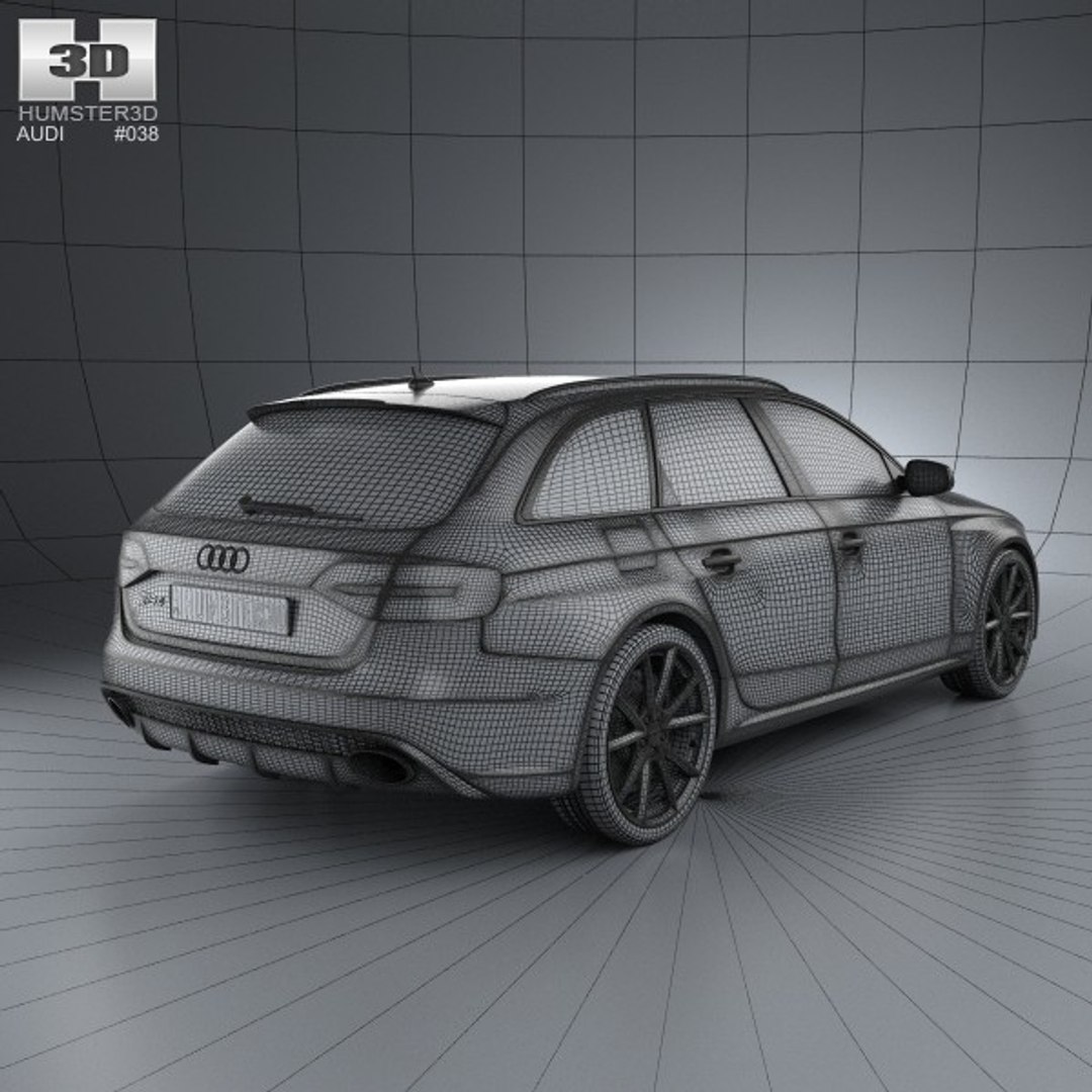 3d audi rs4 2013 model