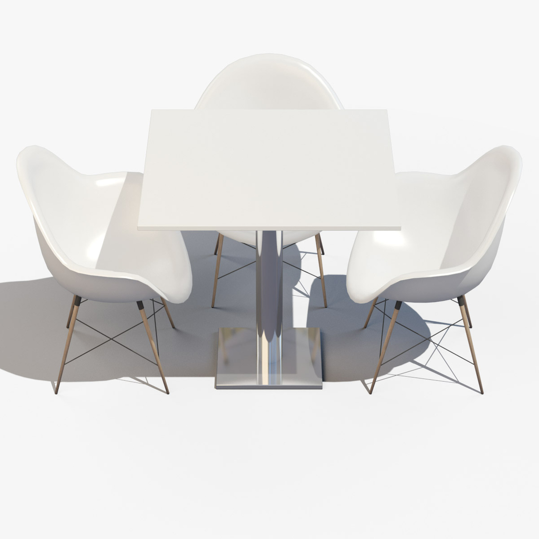 table chair 3d 3ds