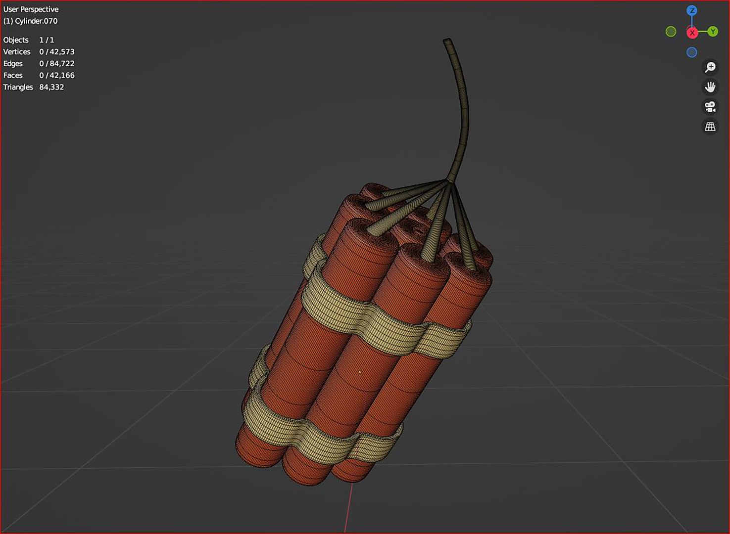 3D 3d Dynamite Bomb Icon Model - TurboSquid 2066362