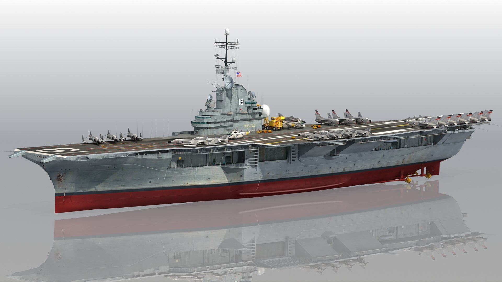 3D Model USS Hancock CV-19 - TurboSquid 2076205