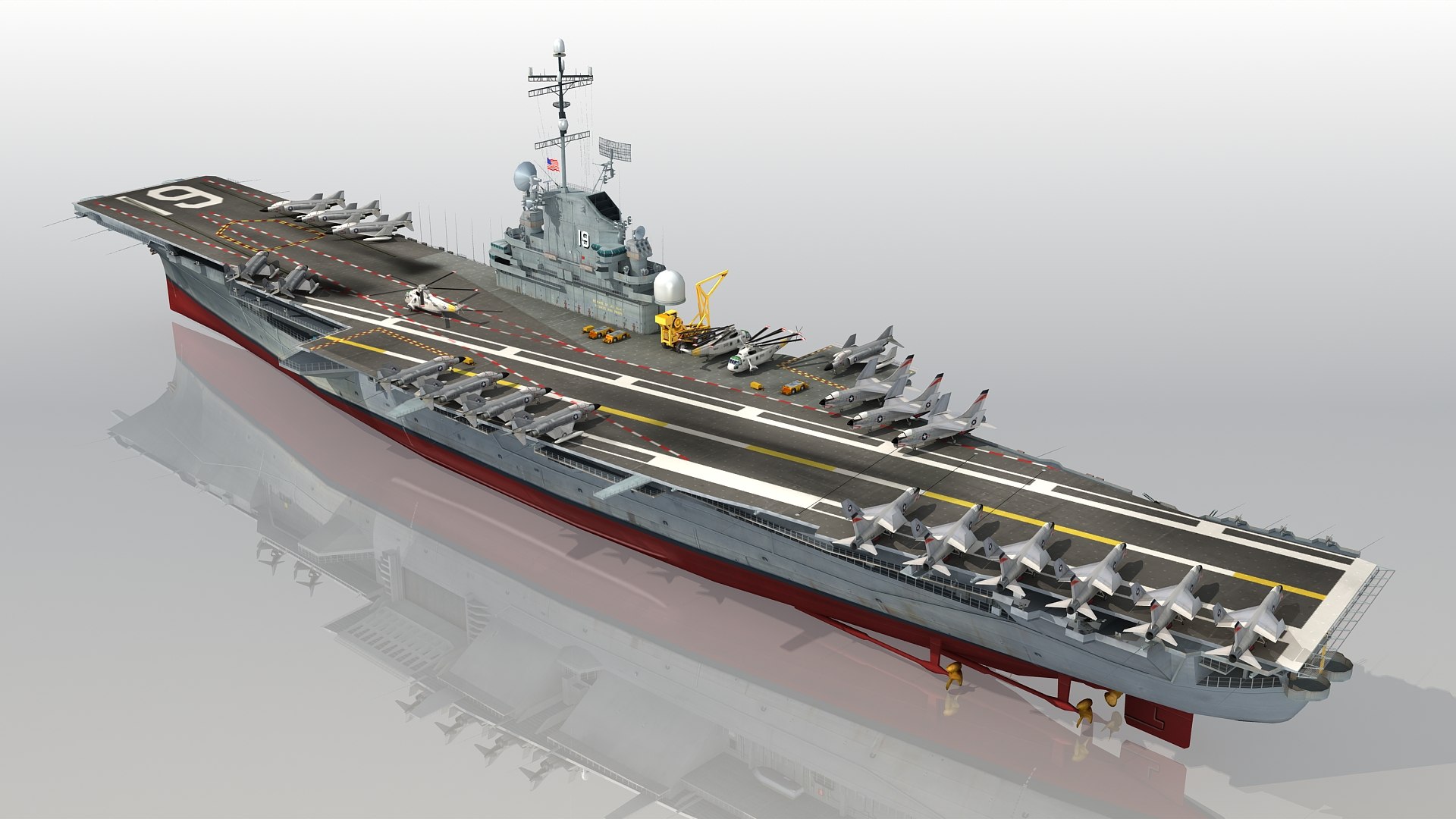 3D model USS Hancock CV-19 - TurboSquid 2076205