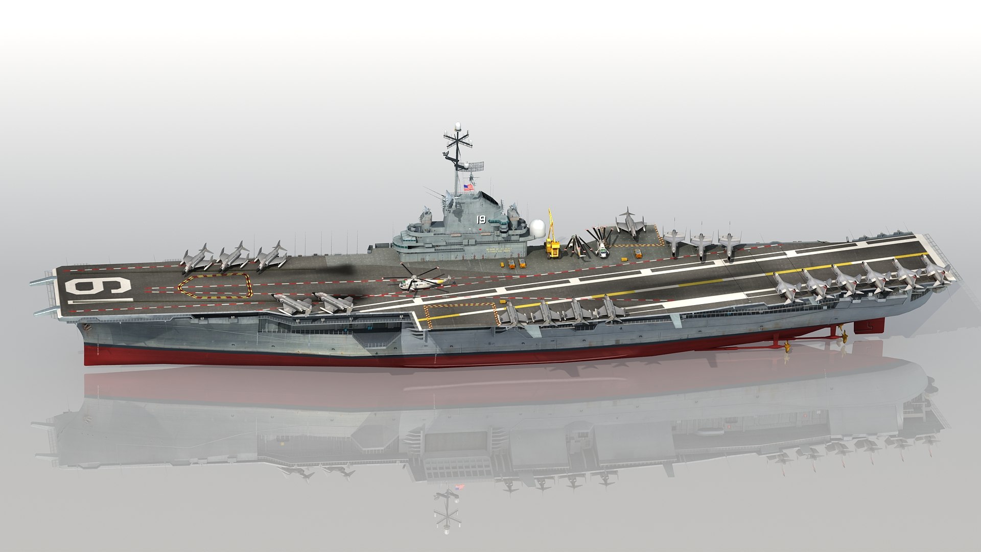 3D model USS Hancock CV-19 - TurboSquid 2076205