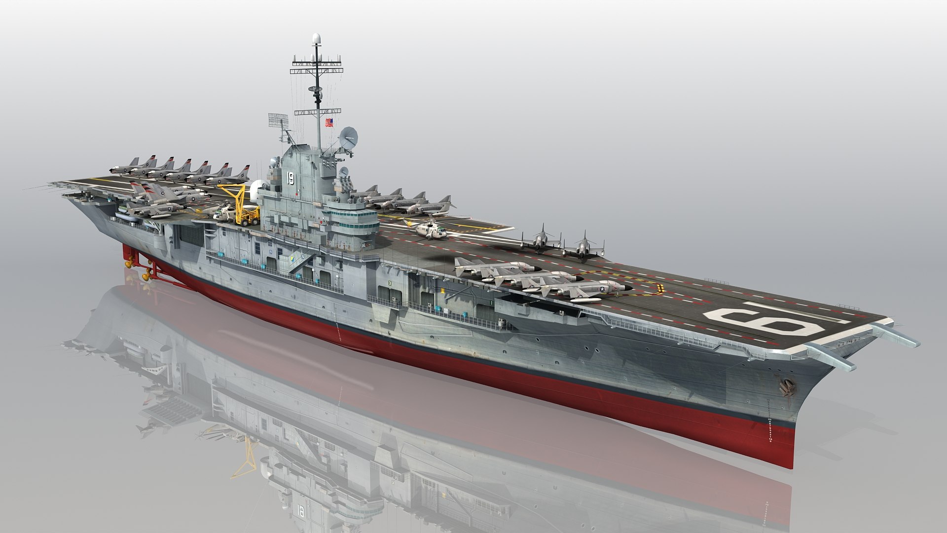 3D model USS Hancock CV-19 - TurboSquid 2076205